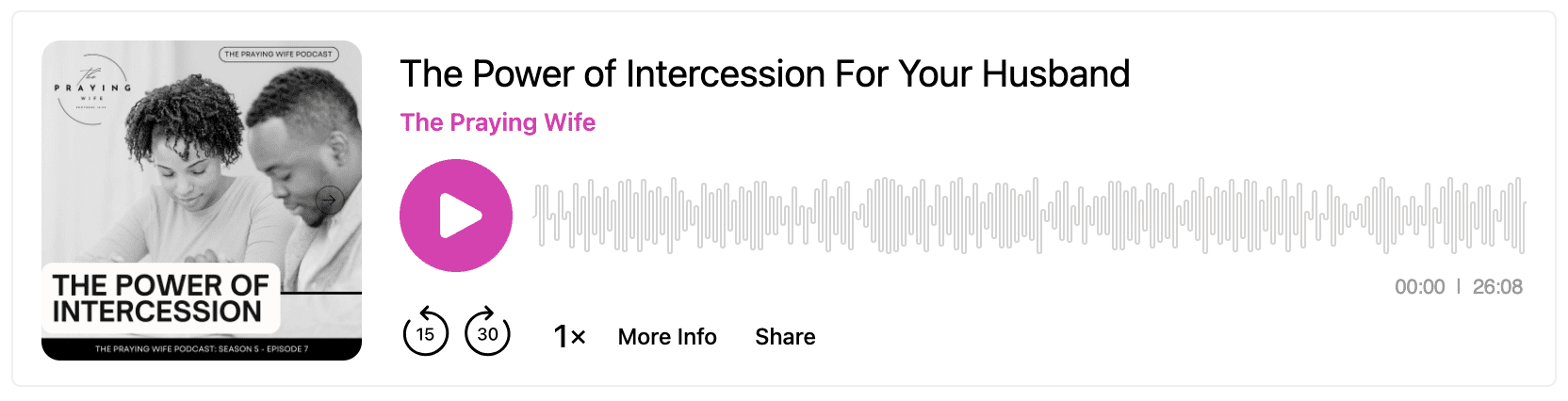 The Power of Intercession for Your Husband - The Praying Wife
